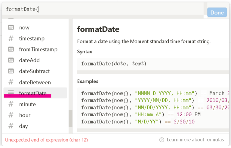 【Notionの使い方】formatDate関数についてのまとめ | ちゃんと使えるようになるNotion入門